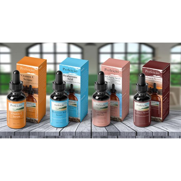 Paulista Beauty | Skincare | 4 Serum Bottle Set Vitamin C Serum ...